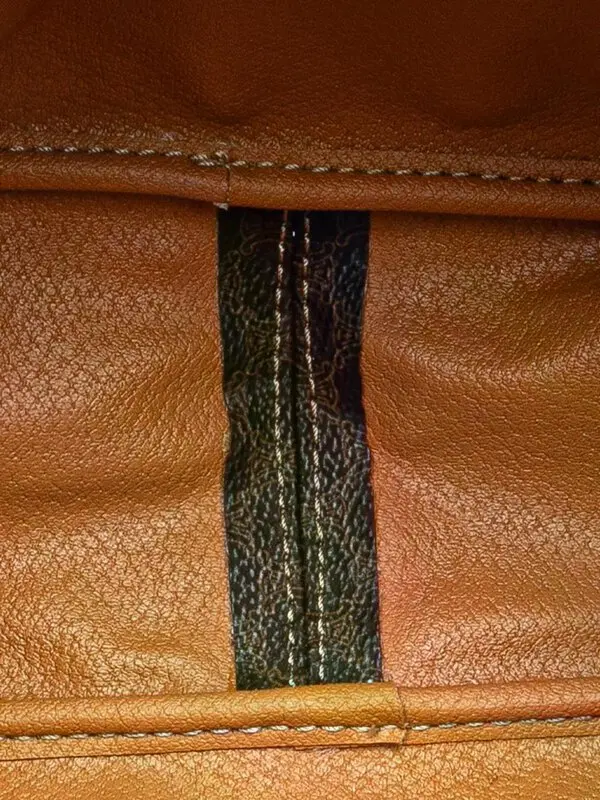 Celine 1996 Macadam Coated Canvas Satchel