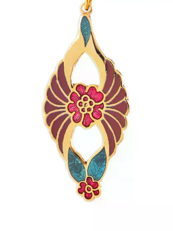 SUSAN CAPLAN 1980s Cloisonné Post Earrings