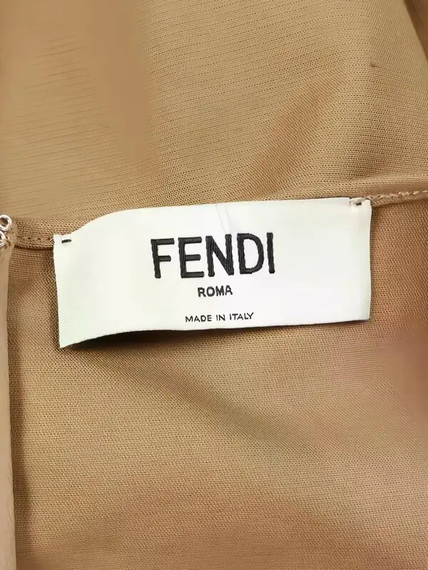 Fendi Sleeveless Cotton Midi Dress