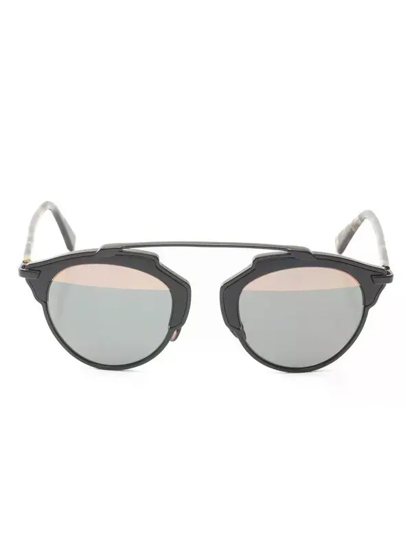 Dior 2010s Browline Sunglasses - Black