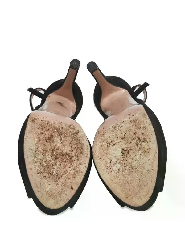 Gucci 130mm Peep-toe Slingback Pumps - Black
