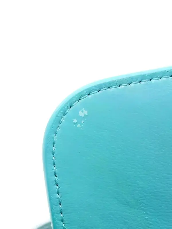 Balenciaga B-logo Leather Shoulder Bag - Blue
