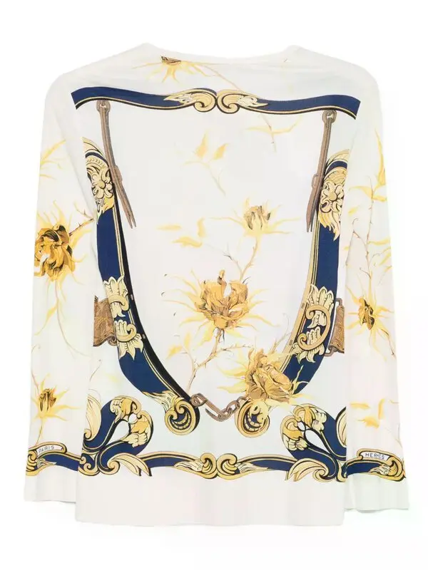 Hermès 1980s Silk Blouse