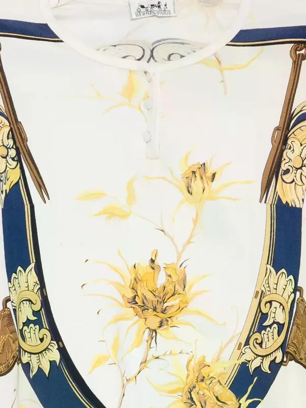 Hermès 1980s Silk Blouse