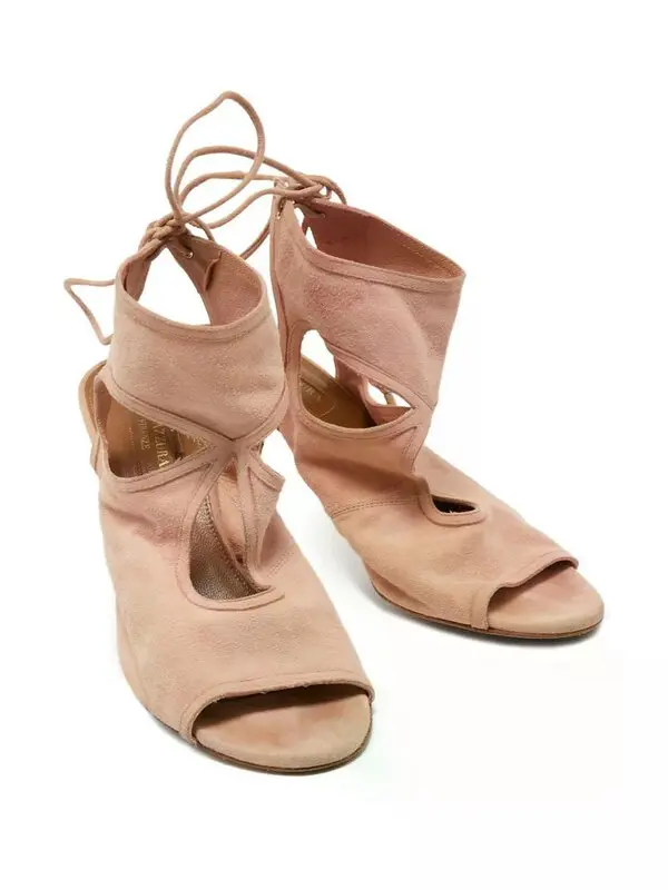 AQUAZZURA 85mm Suede Sandals