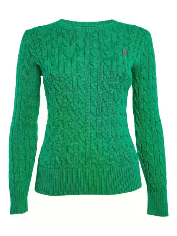 Polo Ralph Lauren Cable Knit Cotton Sweater - Green