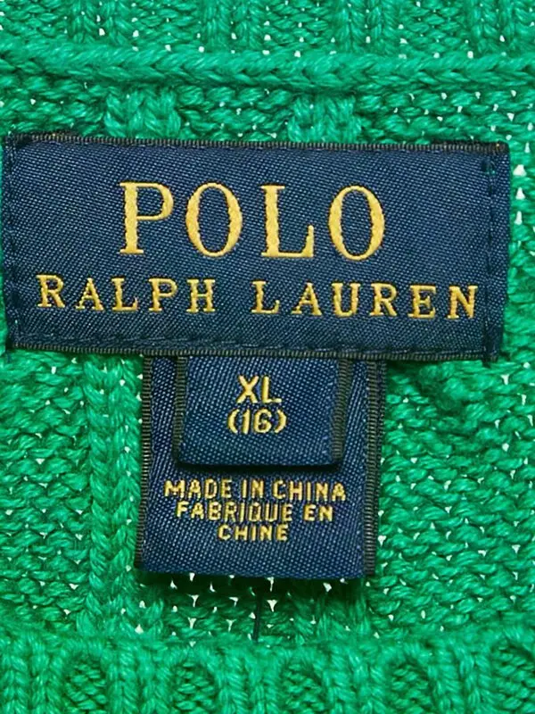 Polo Ralph Lauren Cable Knit Cotton Sweater - Green