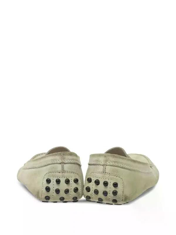 TOD'S Vintage Suede Loafers - Grey