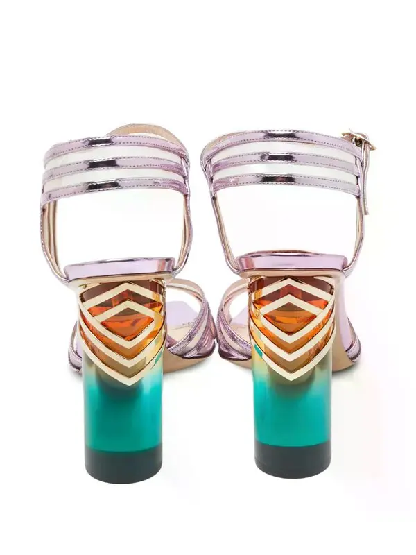 NICHOLAS KIRKWOOD Metallic Block-heel Sandals