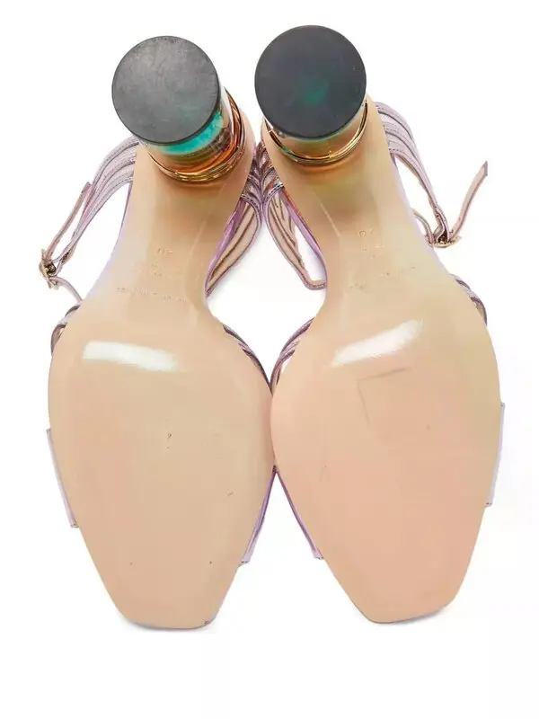 NICHOLAS KIRKWOOD Metallic Block-heel Sandals