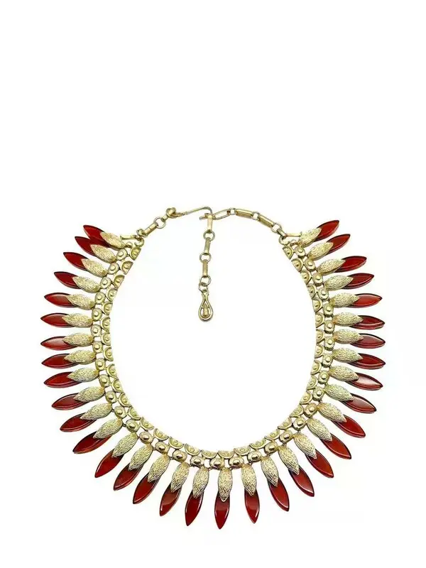 JENNIFER GIBSON JEWELLERY 1960s Coro Egyptian Revival Choker Necklace - Metallic
