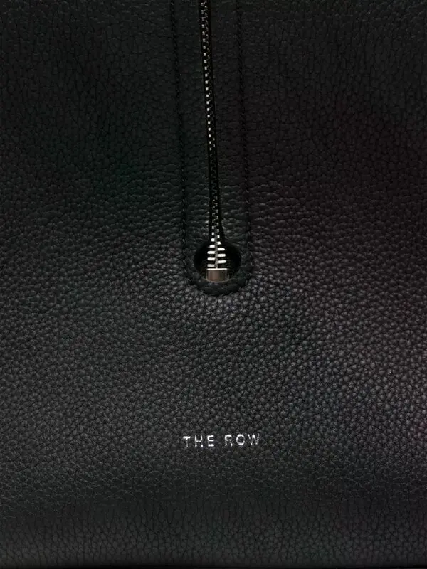 THE ROW Gio Duffle Full-grain Leather Weekend Bag - Black