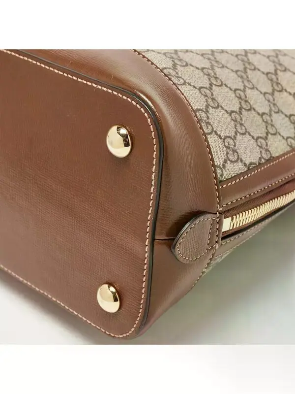 Gucci Gg Supreme Canvas Horsebit 1955 Two-way Handbag