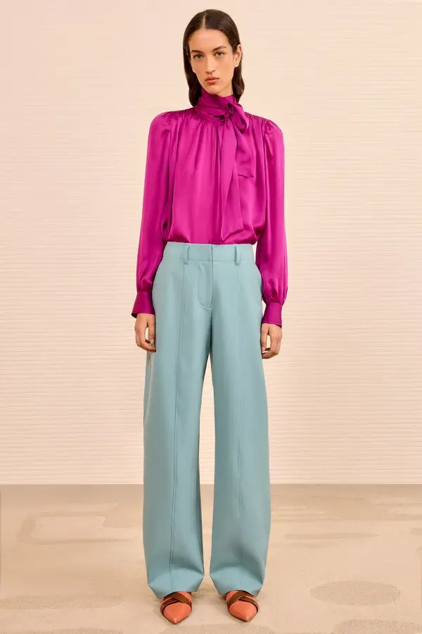 Ulla Johnson Ames Barrel Leg Trousers - Ocean