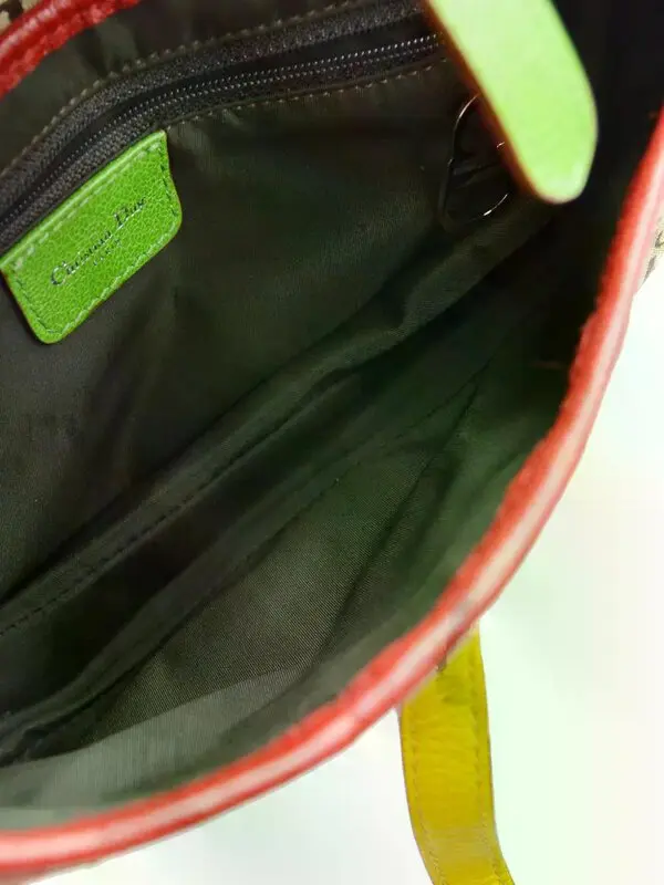 Dior 2004 Rasta Oblique Saddle Bag - Neutrals