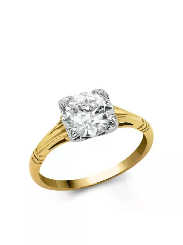 PRAGNELL 14kt Yellow Solitaire Diamond Ring