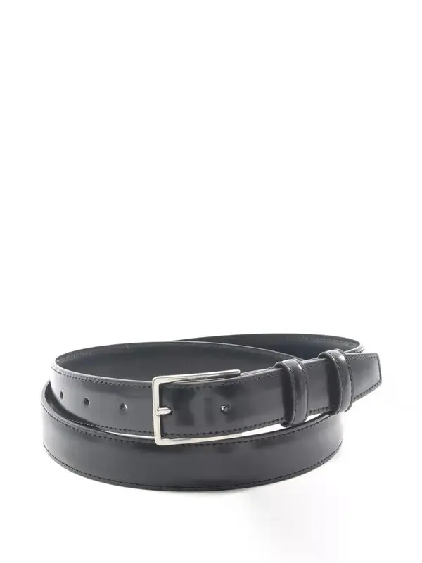 Celine 2020s Bc-17 Leather Belt - Black