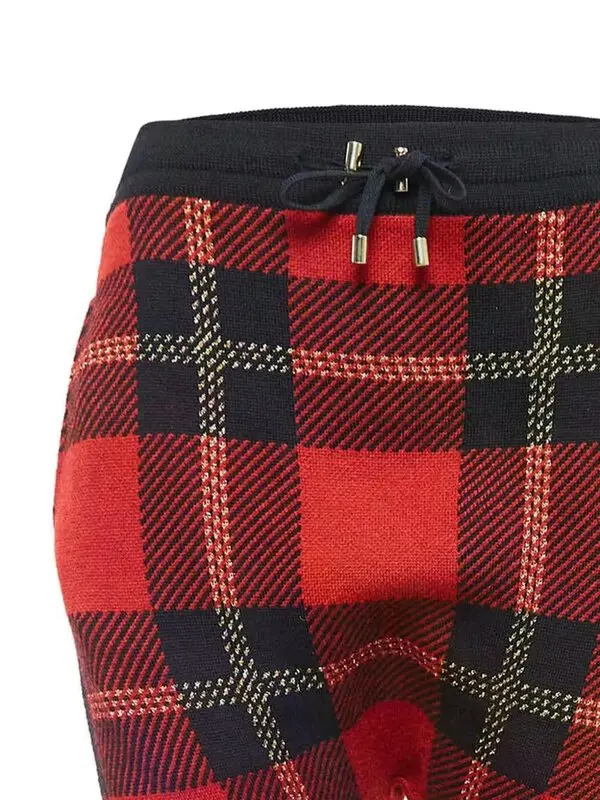 Balmain Lurex Plaid Trousers
