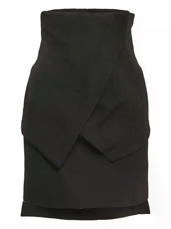Givenchy Midi Skirt With Overlap Panels