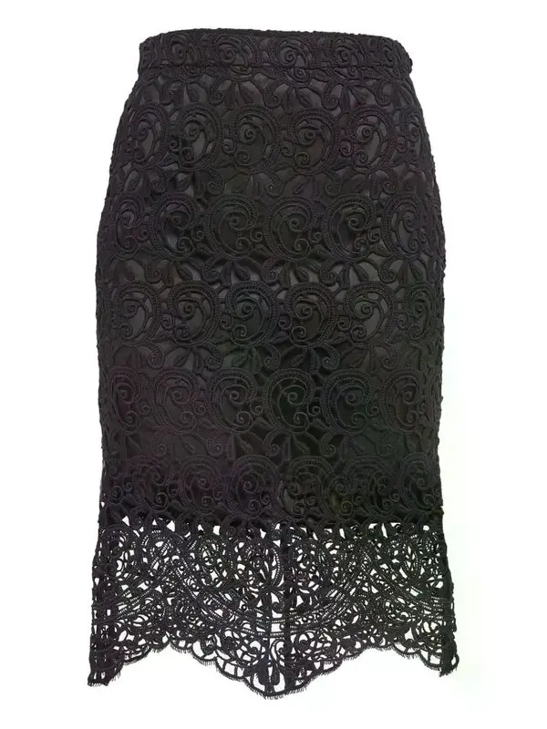 Burberry Embroidered Pencil Skirt