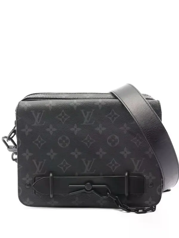 LOUIS VUITTON 2020 Monogram Eclipse Steamer Messenger Crossbody Bag - Black