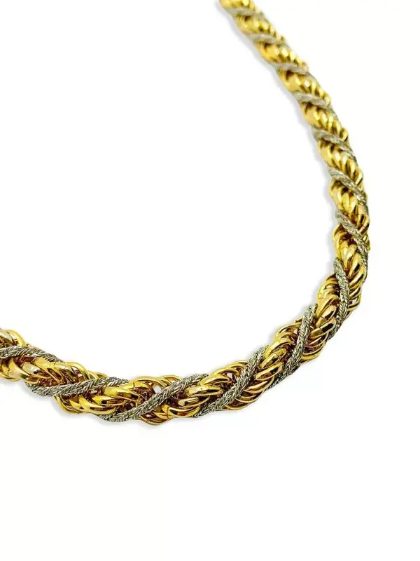 JENNIFER GIBSON JEWELLERY 1990s -tone Chunky Rope Chain Necklace