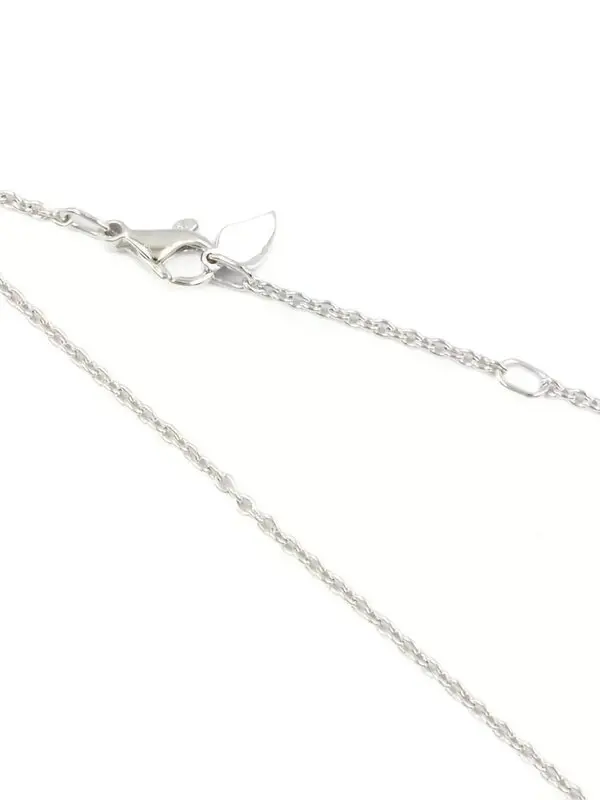 PIAGET 2010s 18k White Gold Diamond Leaf Pendant Necklace