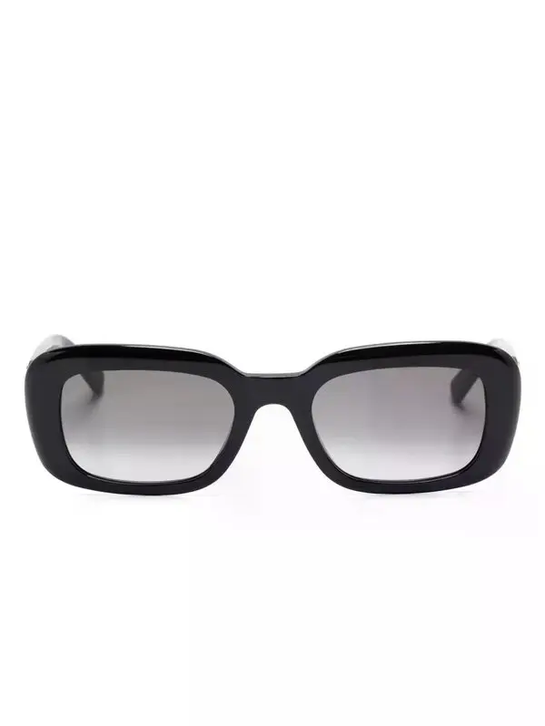 Saint Laurent Cassandre Logo Sunglasses - Black
