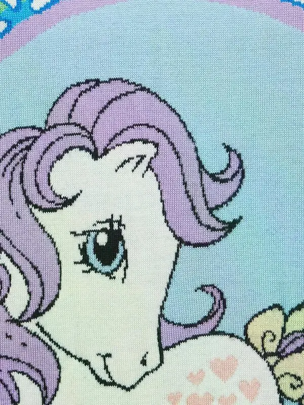 Moschino Pony Rainbow Graphic Sweater