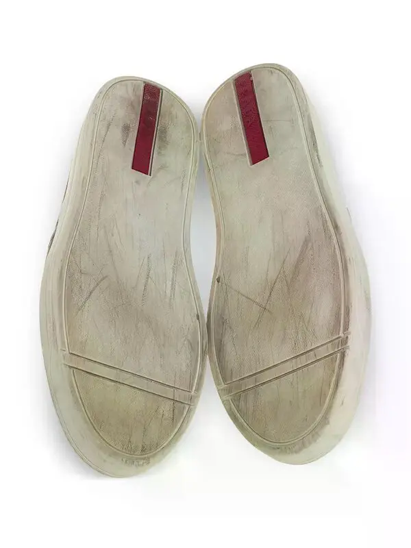 Prada Suede Slip-on Sneakers - Grey