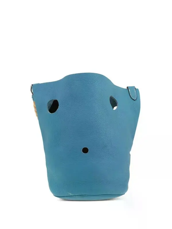 Hermès 2007 Mangeoire Bucket Bag - Blue
