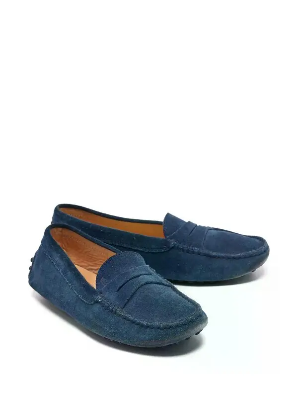 TOD'S Gommino Suede Loafers - Blue
