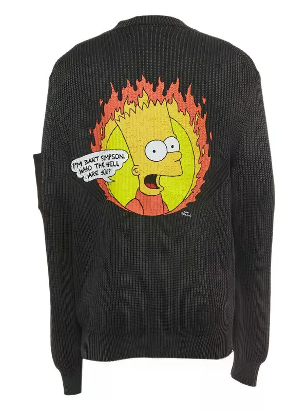 Off-White Knitted Graphic Sweater