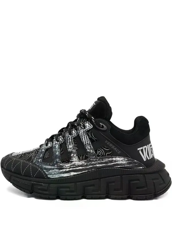 Versace Trigreca Sneakers - Black