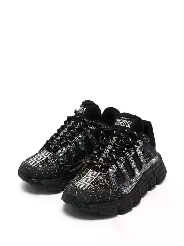 Versace Trigreca Sneakers - Black