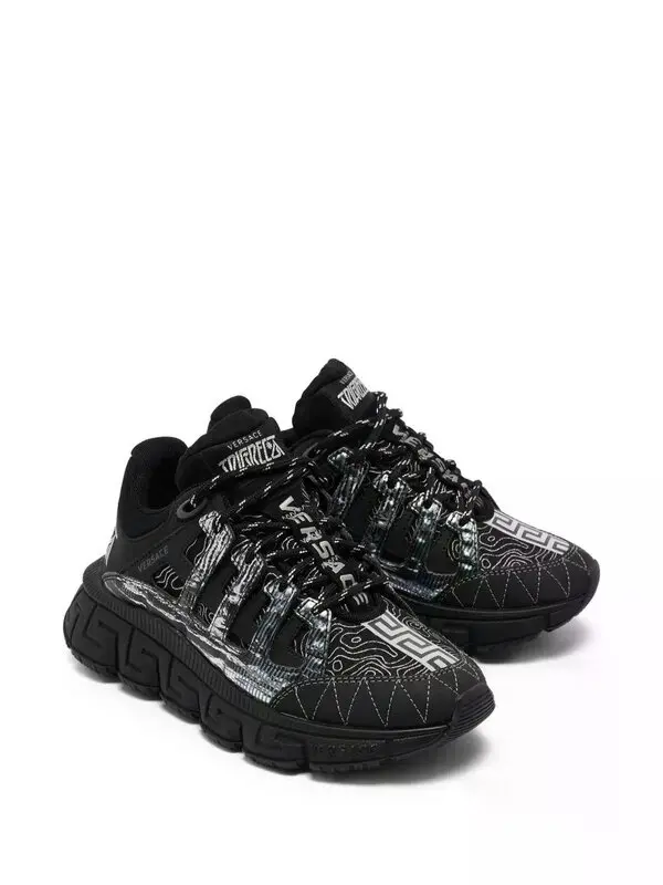 Versace Trigreca Sneakers - Black