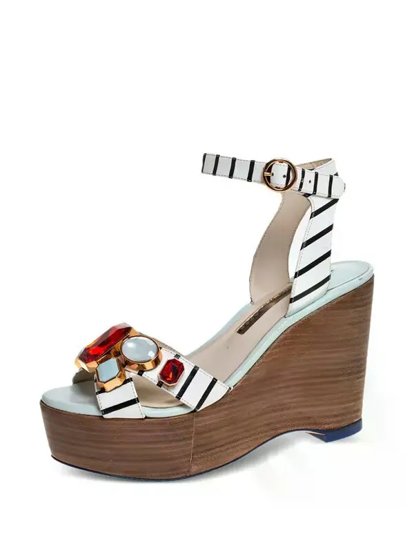 SOPHIA WEBSTER Suki Gem Wedge Sandals