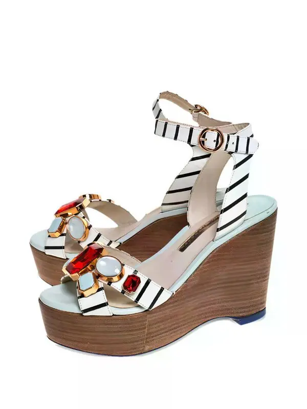 SOPHIA WEBSTER Suki Gem Wedge Sandals
