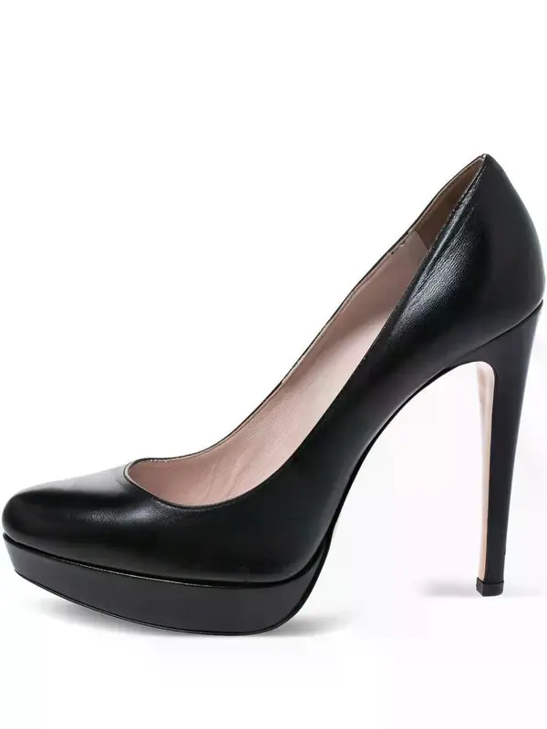 Miu Miu Leather Platform Stiletto Pumps