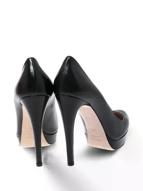 Miu Miu Leather Platform Stiletto Pumps