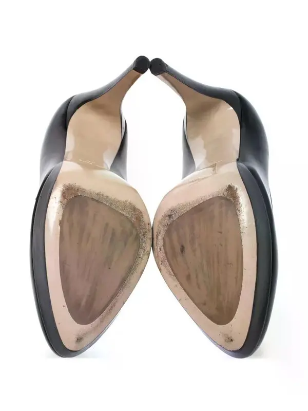 Miu Miu Leather Platform Stiletto Pumps