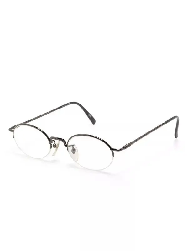 JEAN PAUL GAULTIER Oval Frame Eyeglasses - Brown