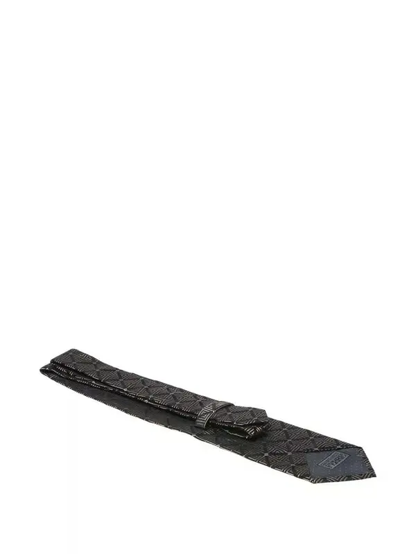 Gianfranco Ferre Geometric Pattern Silk Tie
