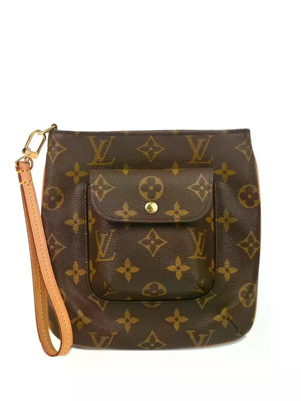 LOUIS VUITTON Monogram Partition Pouch - Brown