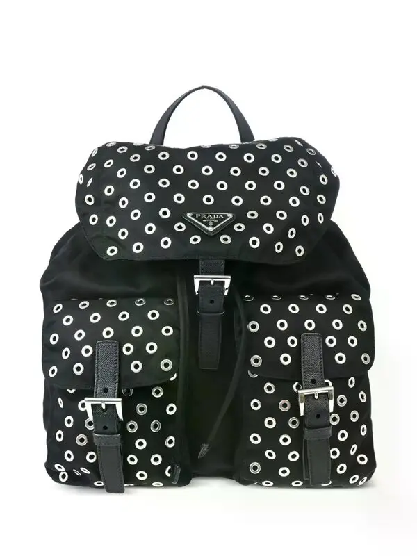 Prada 2010s Triangle-logo Backpack