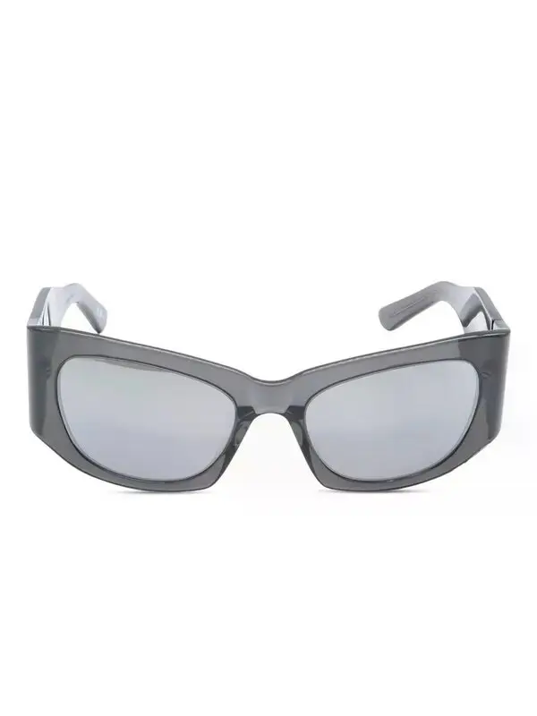 Balenciaga 2020s Geometric Sunglasses - Black