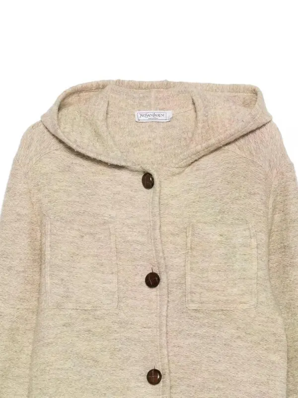 Saint Laurent 1990s Wool Hooded Coat