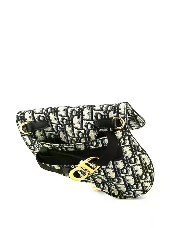 Dior Oblique Saddle Belt Bag - Blue