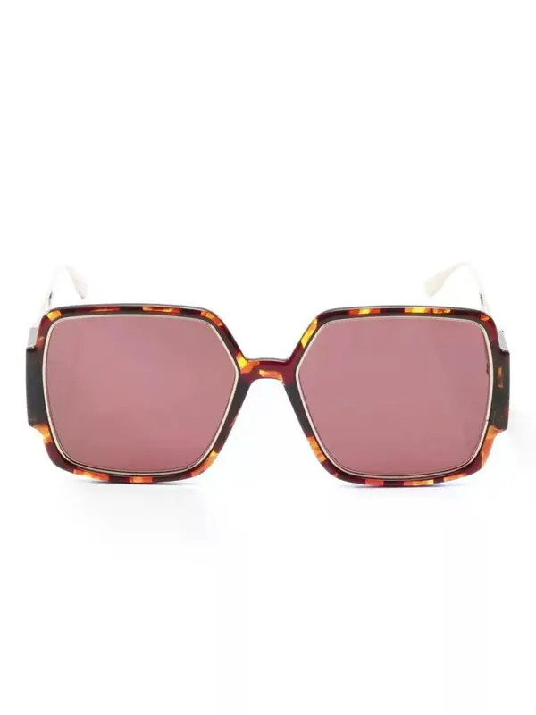 Dior 2010 Geometric Sunglasses - Brown
