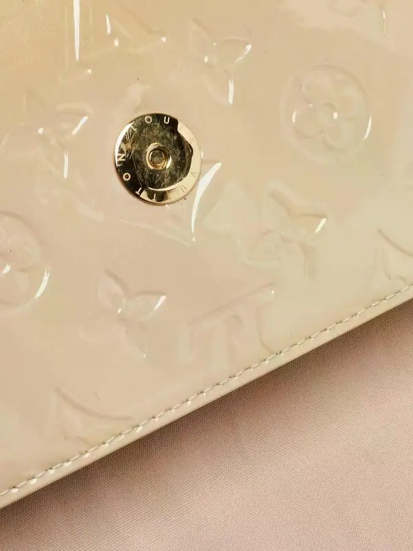 LOUIS VUITTON Patent-leather Embossed Wallet